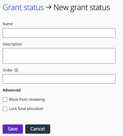 Grant status – Good Grants Help Centre