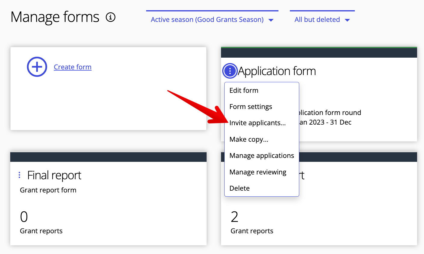 Invitation-only applications – Good Grants Help Centre